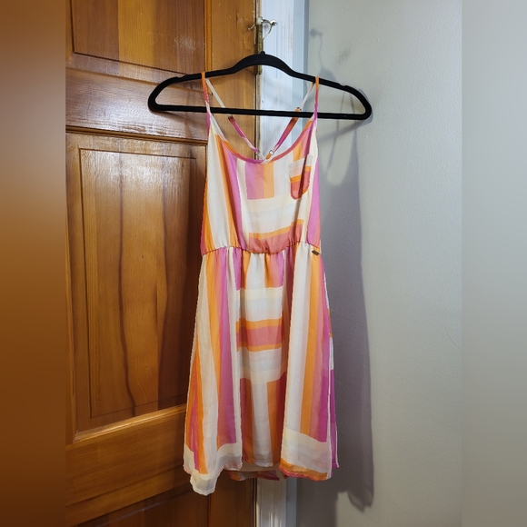 Roxy | Dresses | Roxy Geometric Sheer Lined Dress | Poshmark